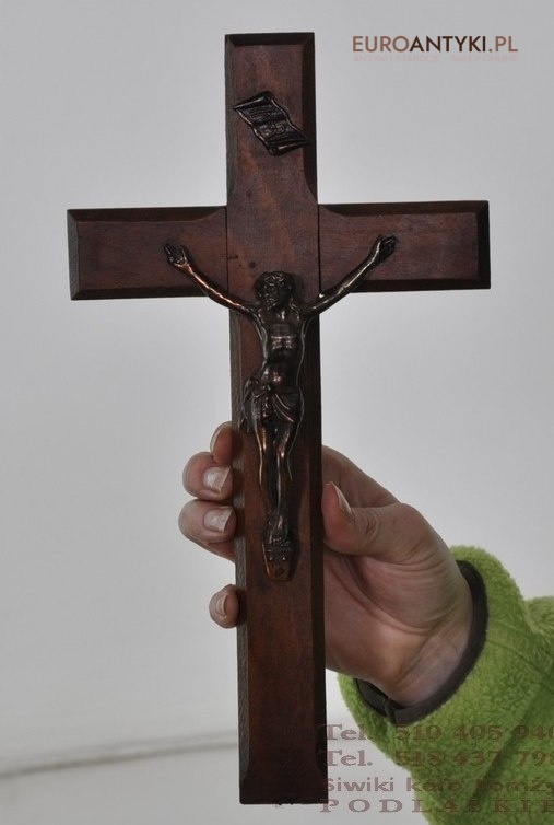 KRZYZ KRZYZYK Z JEZUSEM INRI KRUCYFIKS JEZUS X - EuroAntyki